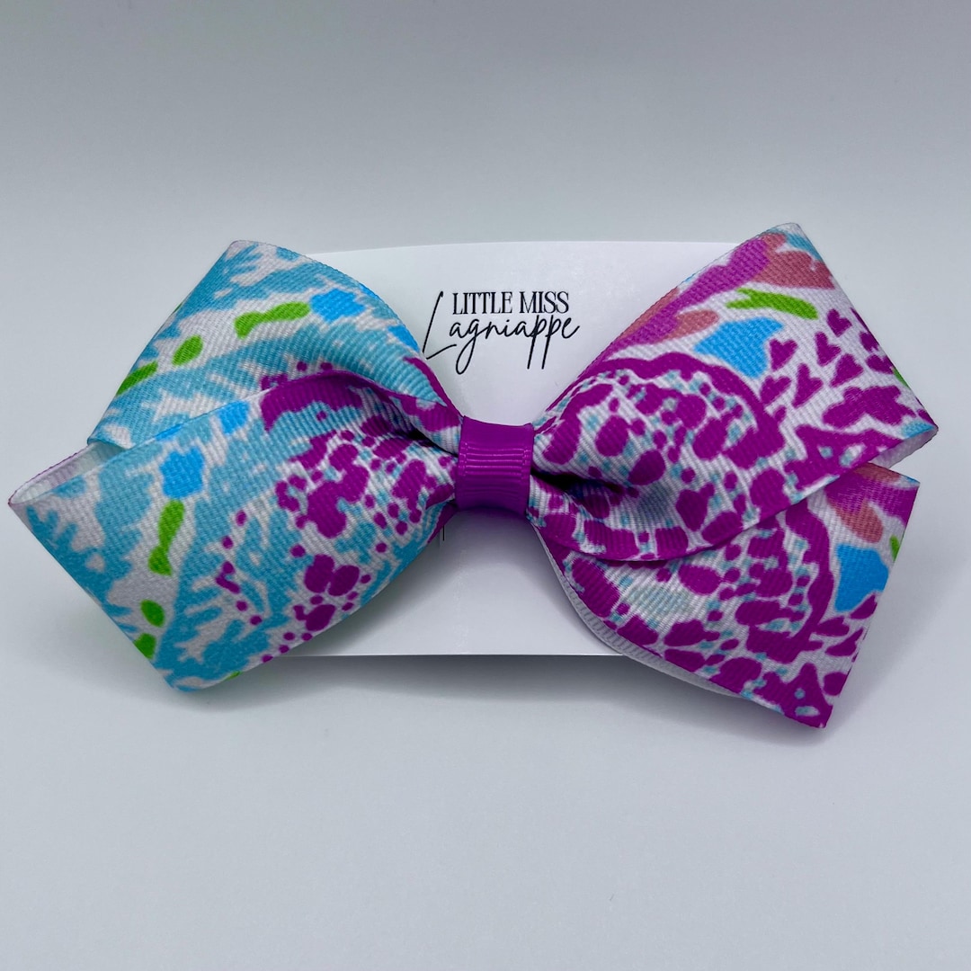 Coral Reef Hair Bow - Etsy