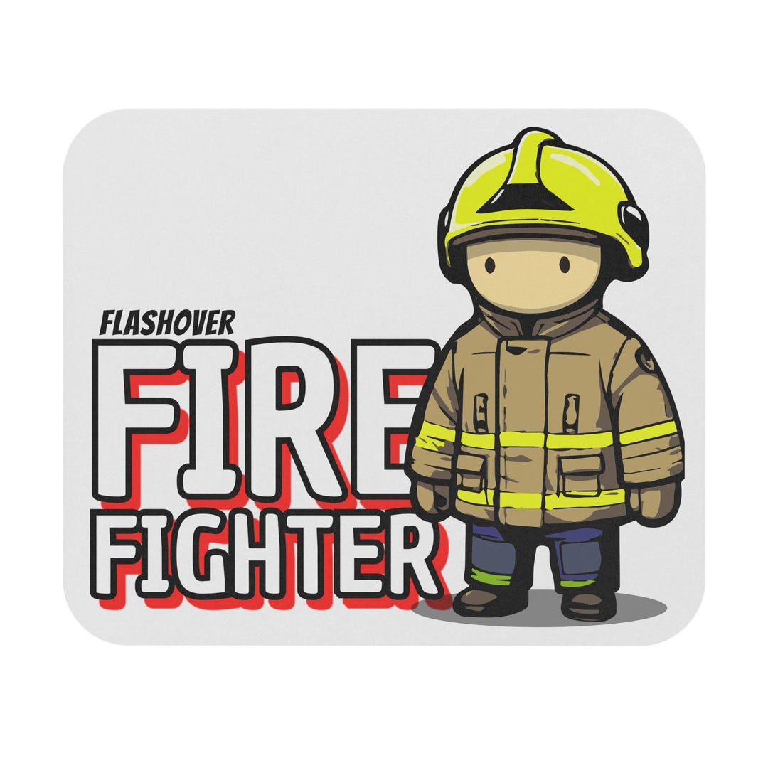Firefighter Mouse Pad - Etsy