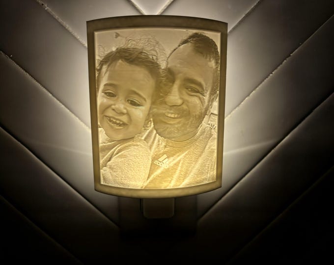 Custom Photo Night Light, Lithophane Lamp, LED Tealight Holder, 3D ...