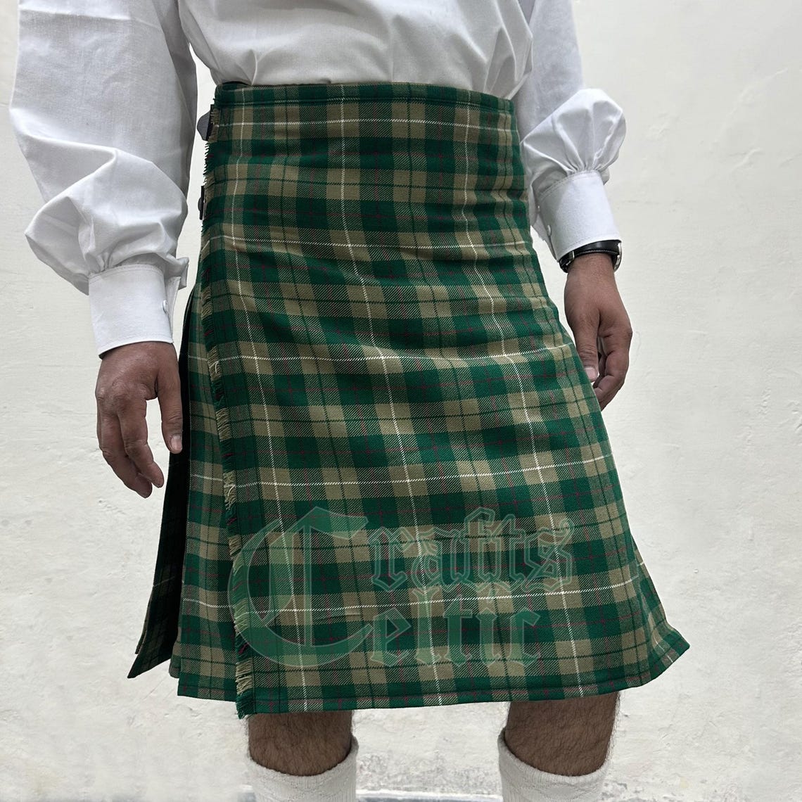 Handmade Clan Mckinney Tartan Kilt: 16 Oz Acrylic Wool, 8 Yard - Etsy