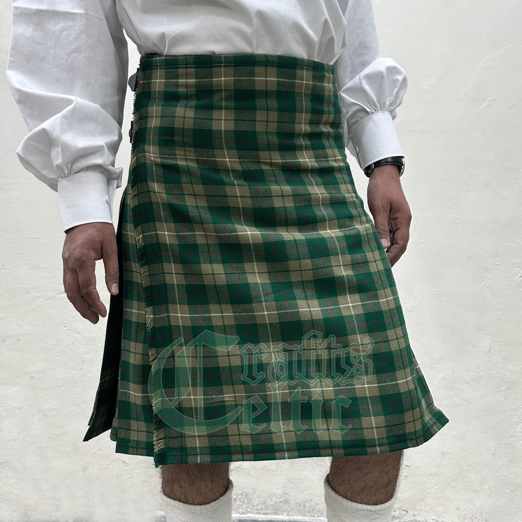 Handmade Clan Mckinney Tartan Kilt: 16 Oz Acrylic Wool, 8 Yard - Etsy