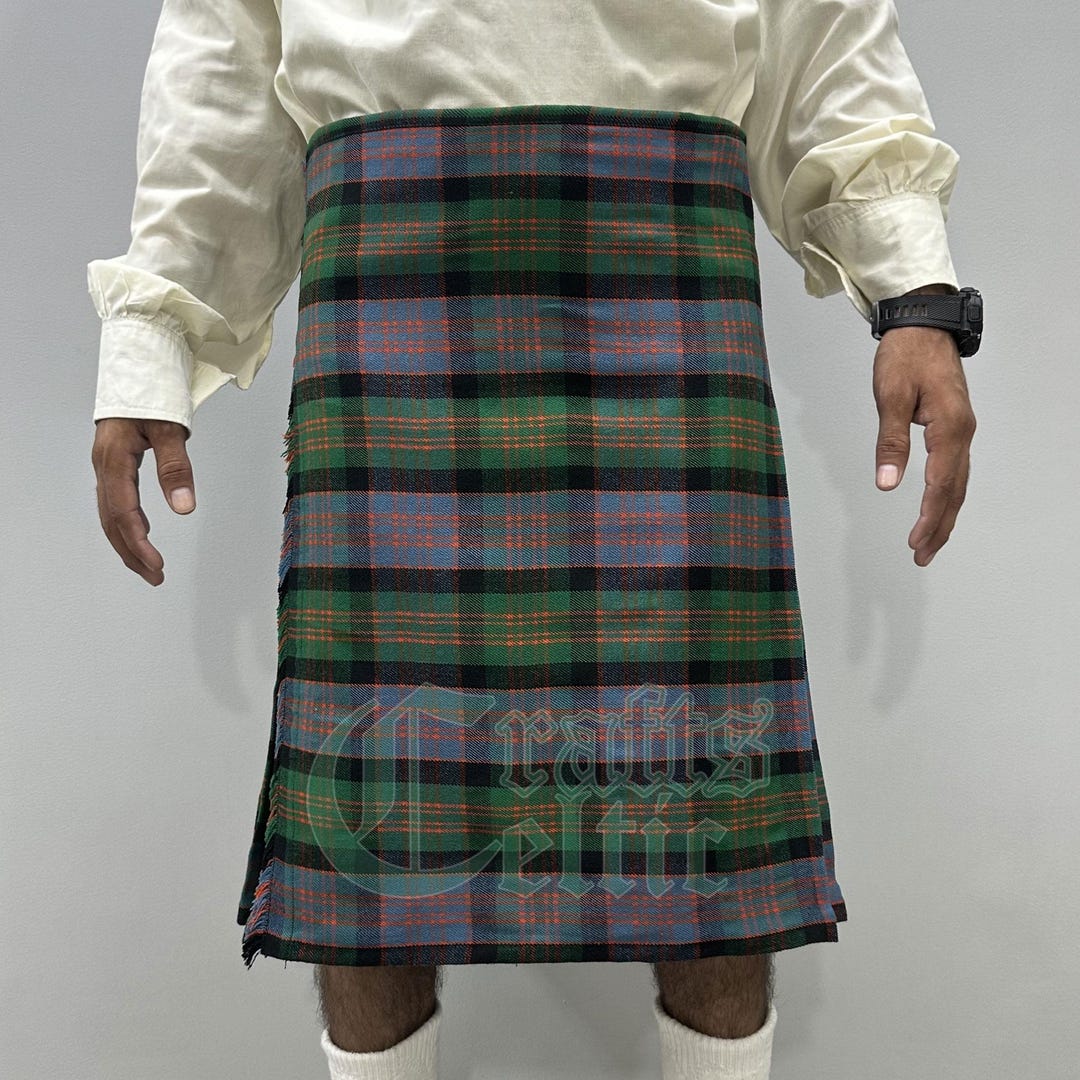 Clan Macdonald Ancient Tartan Kilt - Handmade Macdonald Family Kilt ...