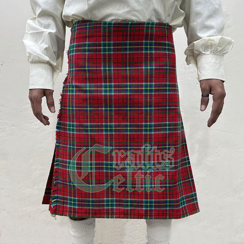 Handmade West Virginia Tartan Kilt: 16 Oz Acrylic Wool, 8 Yard Scottish ...