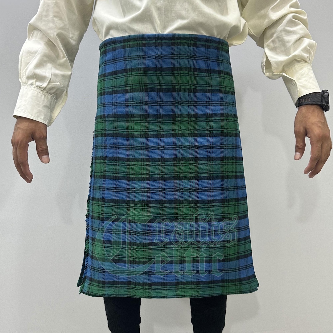 Handmade Kerr Hunting Tartan Kilt: Scottish Family Heritage, 8 Yard ...