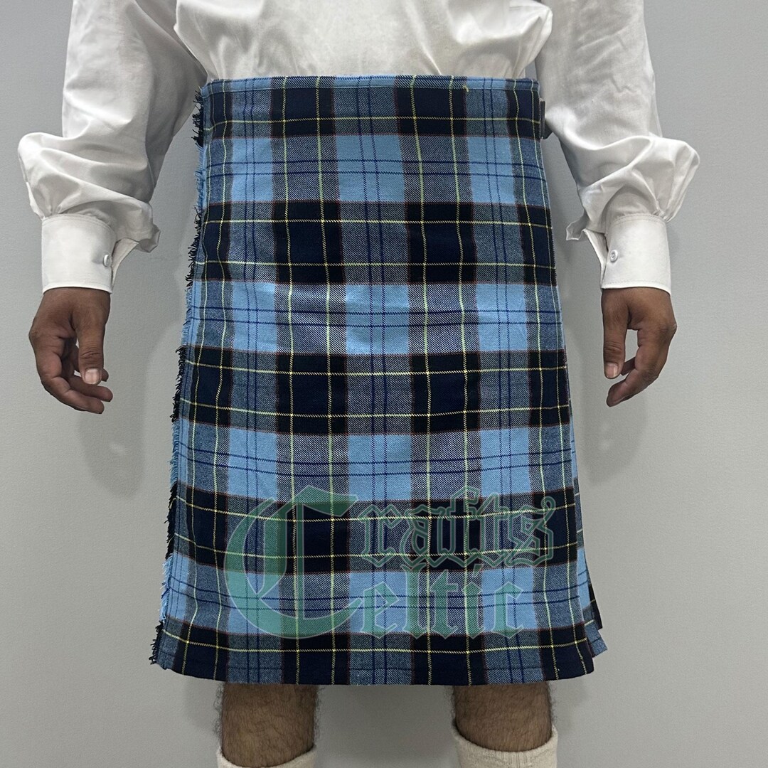 Scottish Air Force Tartan Kilt: Handmade Acrylic Wool, 8 Yard - Etsy