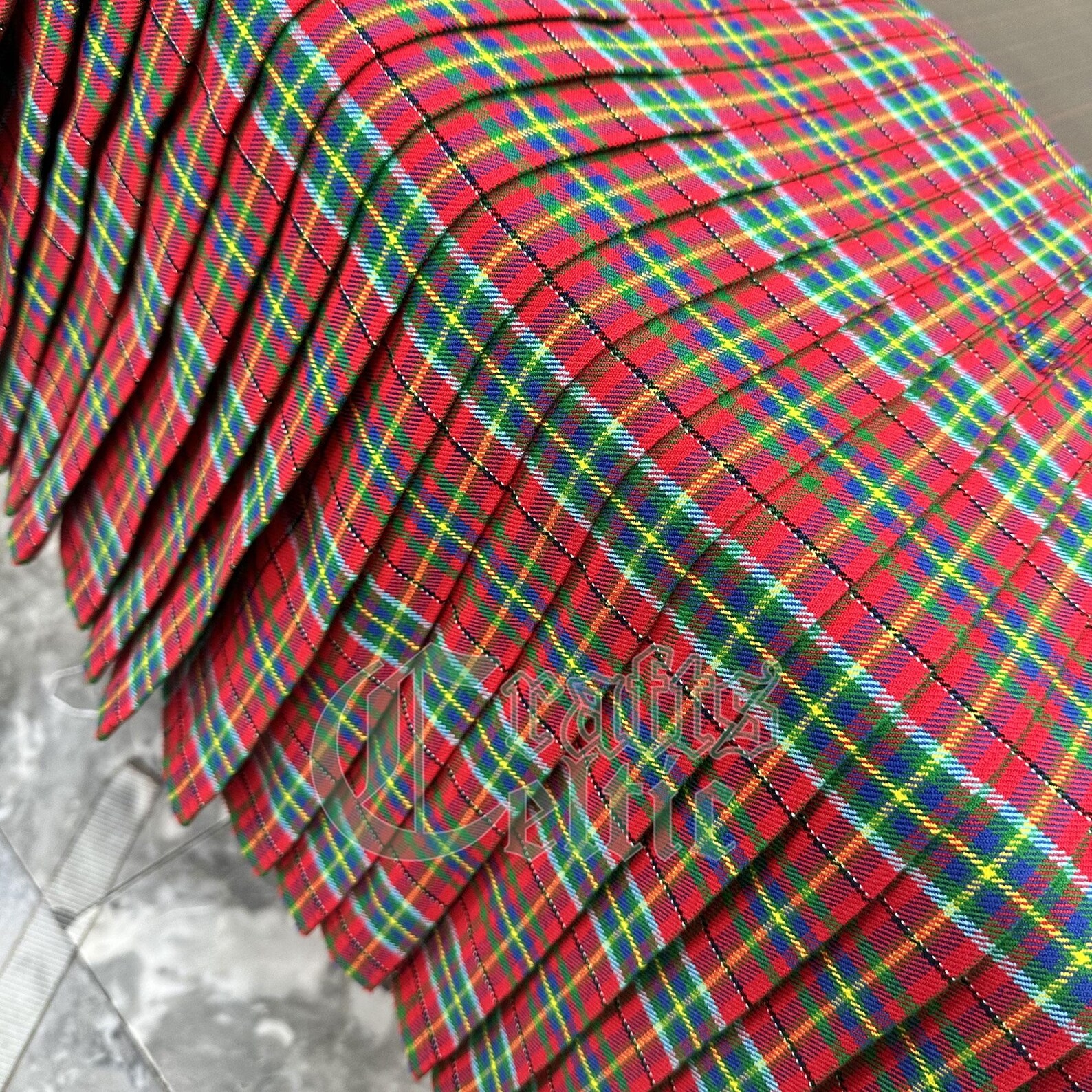 Handmade West Virginia Tartan Kilt: 16 Oz Acrylic Wool, 8 Yard Scottish ...