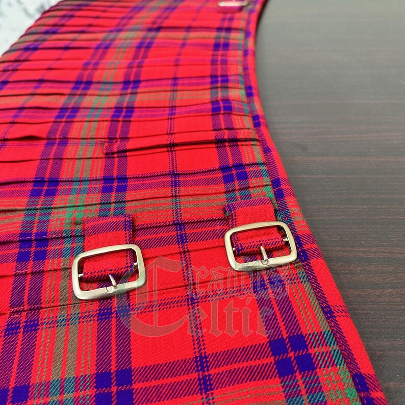 Handmade Scottish Clan Ross Tartan Kilt - 16 Oz Acrylic Wool - Etsy
