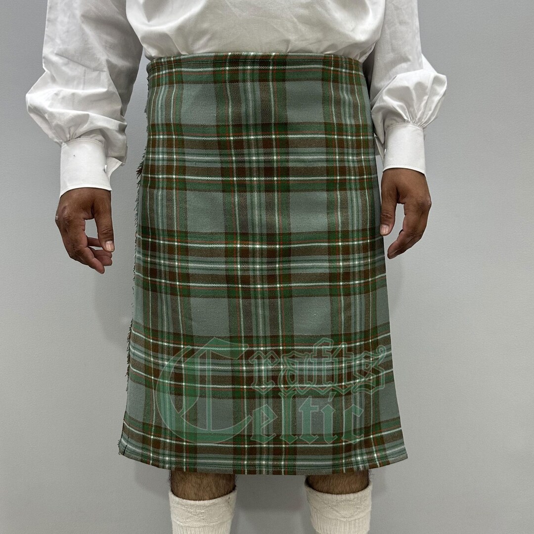 Handmade Scottish Kelly Clan Tartan Kilt - 8 Yard Acrylic Wool - Etsy