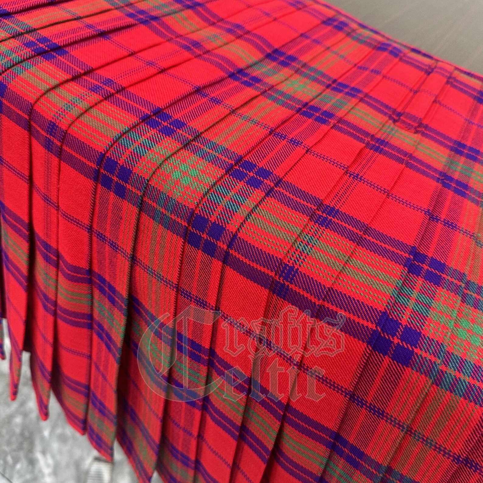 Handmade Scottish Clan Ross Tartan Kilt - 16 Oz Acrylic Wool - Etsy
