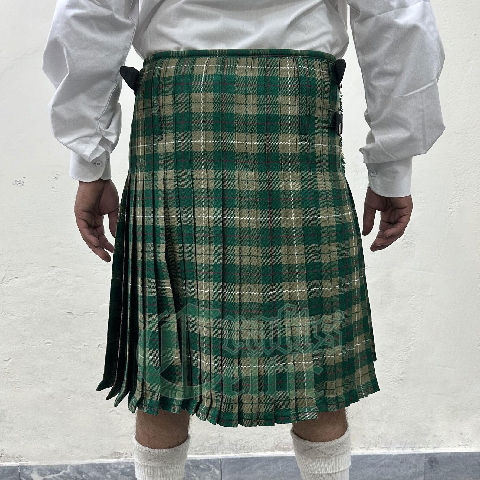Handmade Clan Mckinney Tartan Kilt: 16 Oz Acrylic Wool, 8 Yard - Etsy