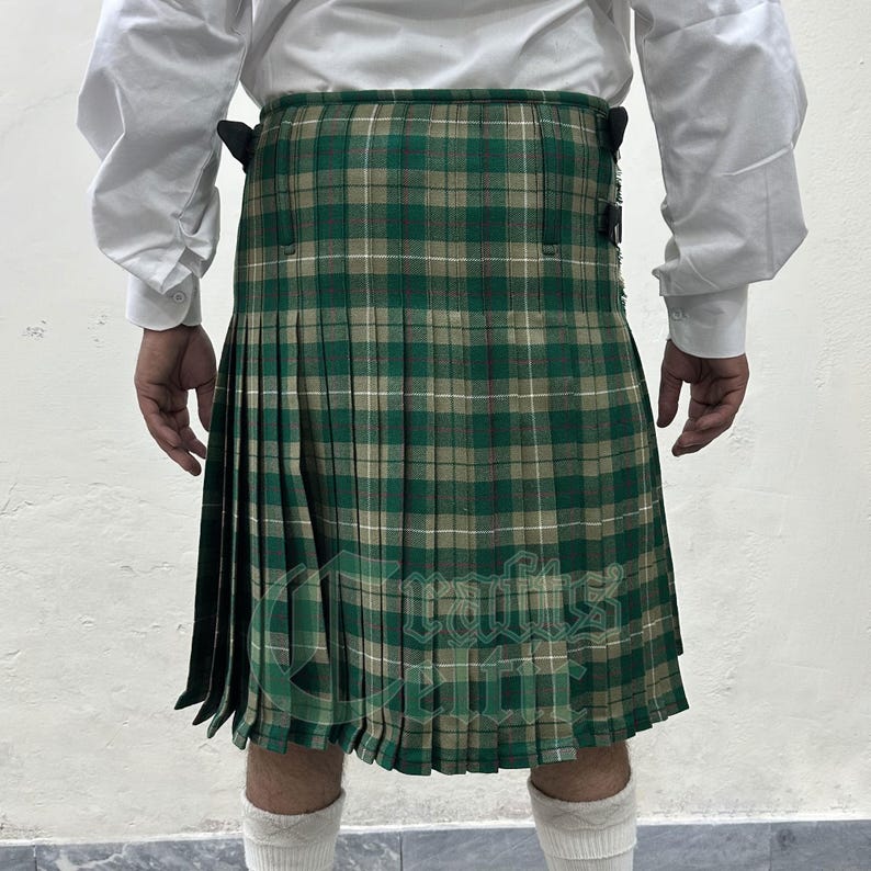 Handmade Clan Mckinney Tartan Kilt: 16 Oz Acrylic Wool, 8 Yard - Etsy