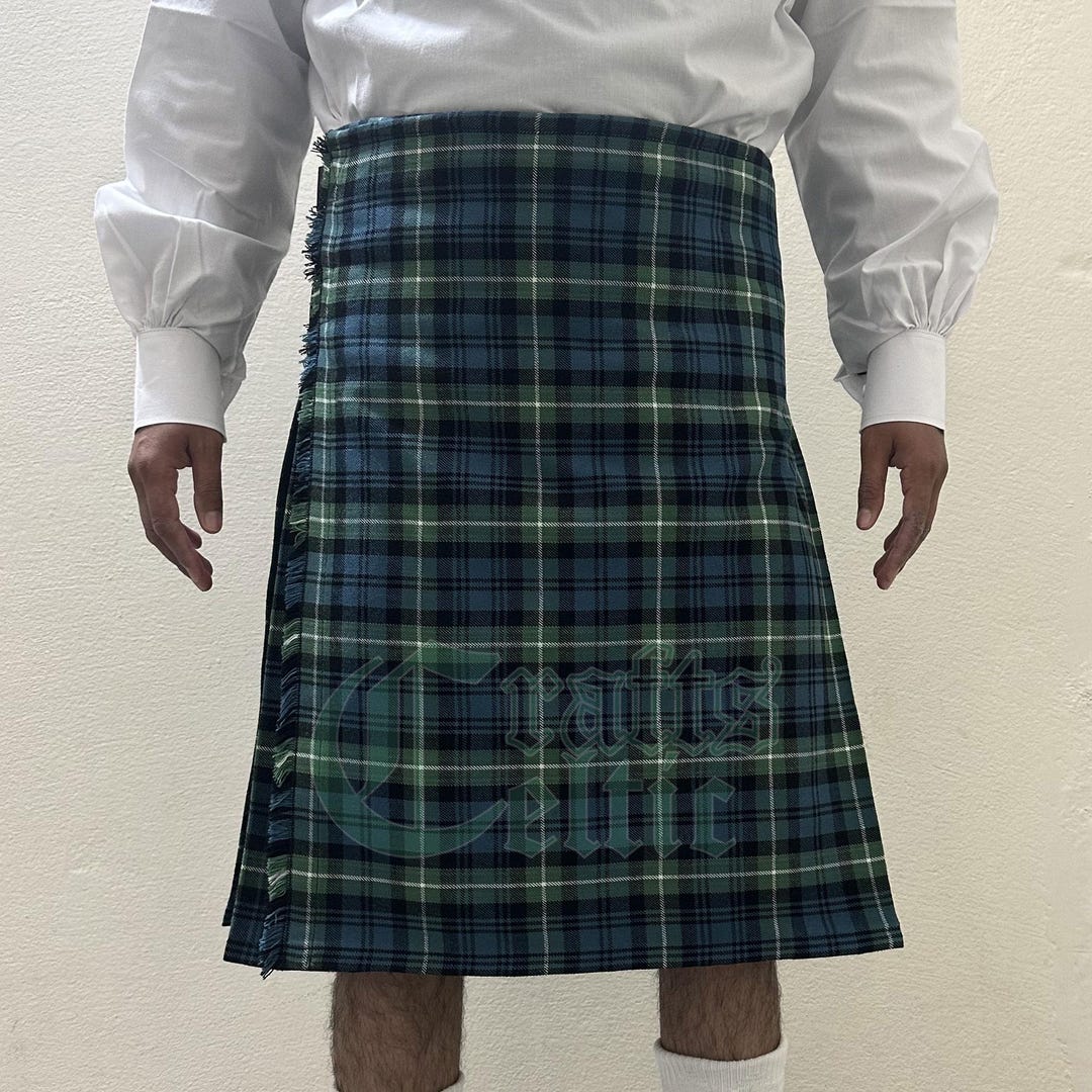 Clan Lamont Ancient Tartan Kilt - Handmade Lamont Family Kilt - Made of ...