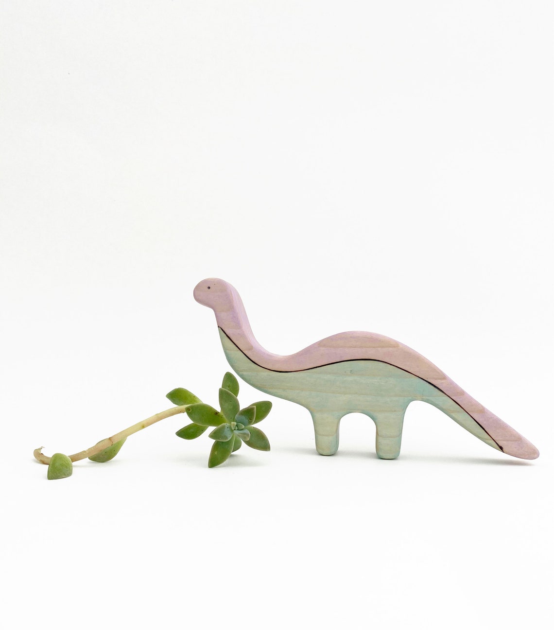 Wooden Toy Brontosaurus Dinosaur Wood Toys for Kids | Etsy