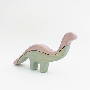 Wooden Toy Brontosaurus, Dinosaur Wood Toys for Kids - Etsy