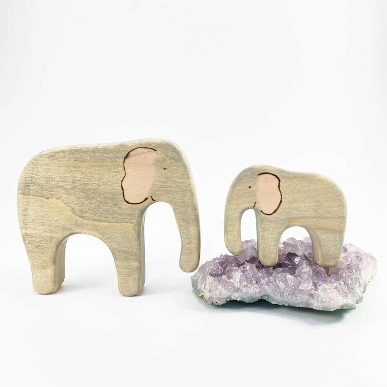 Wooden Animals Elephant Wood Toy Waldorf Kid Toys Elephant | Etsy