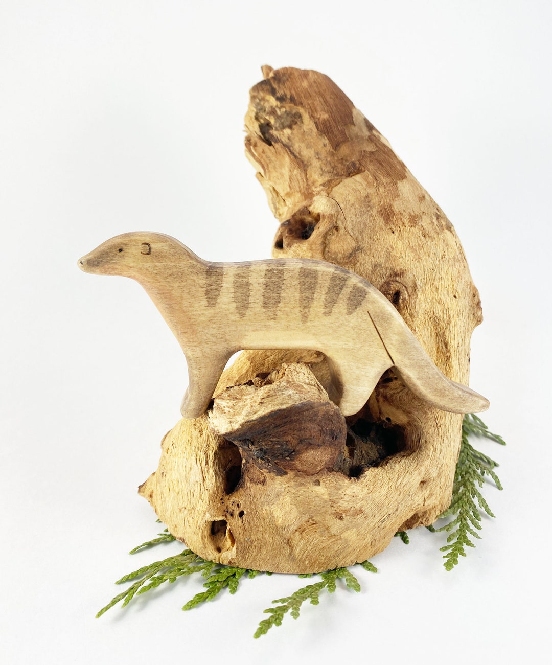 Handmade Wooden Mongoose Toy: Waldorf Animal Figure - Etsy