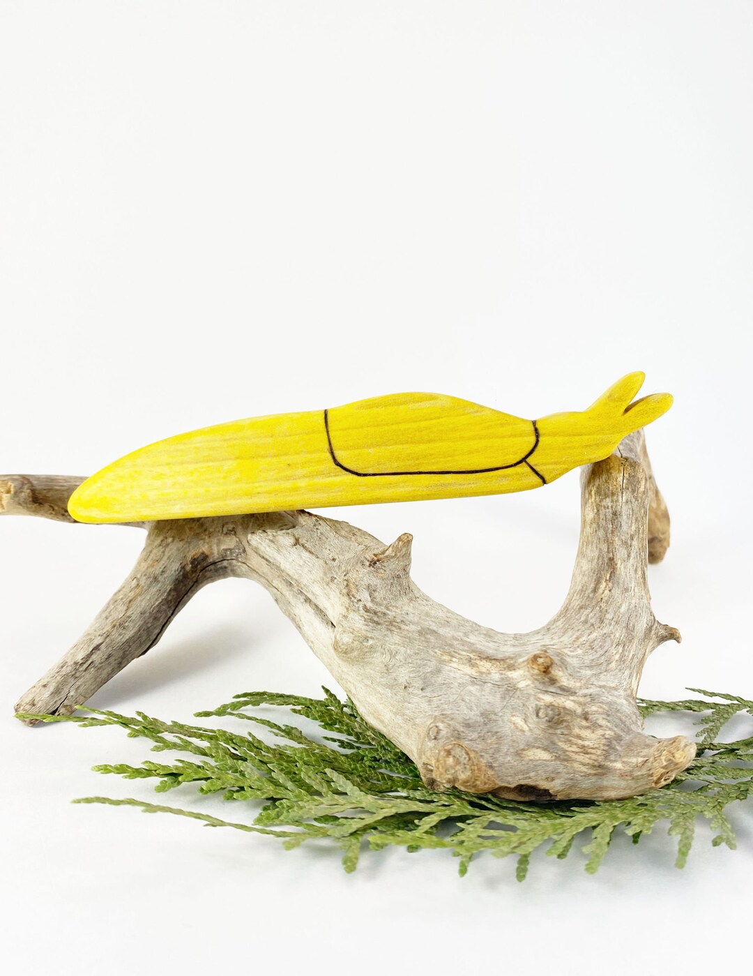 Banana Slug Wooden Toy, Waldorf Wooden Animal Toys for Nature Table - Etsy