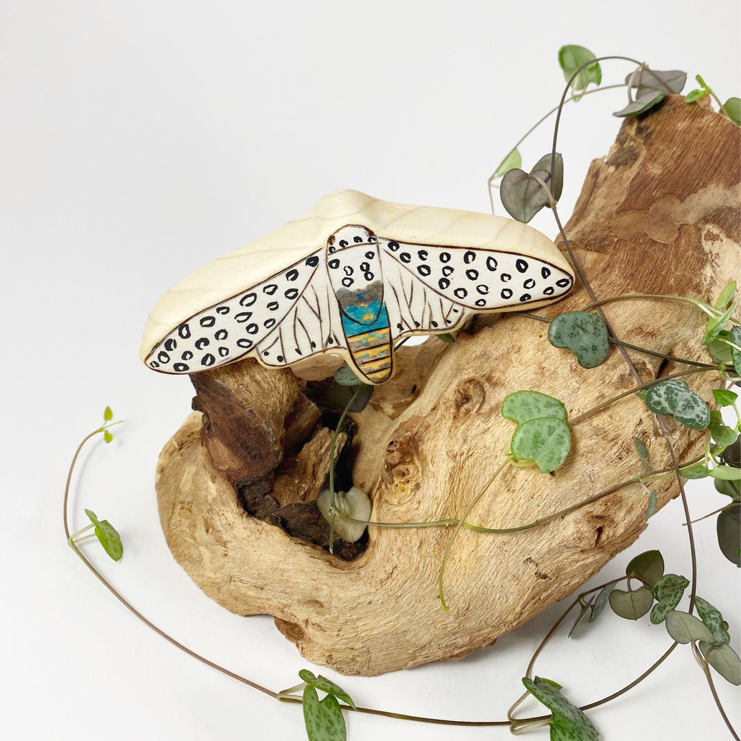 Giant Leopard Moth Wooden Figurine: Handcrafted Waldorf Toy - Etsy