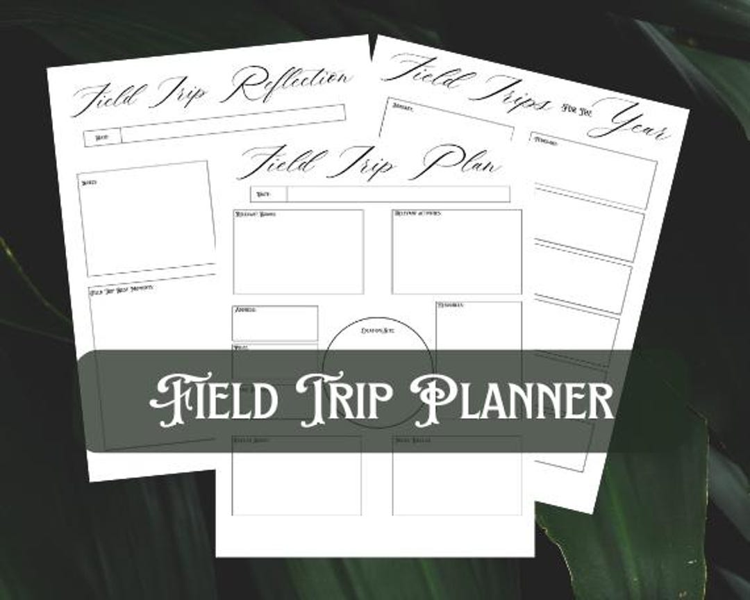 Homeschool Field Trip Planner | Printable Organizer for Field Trip ...