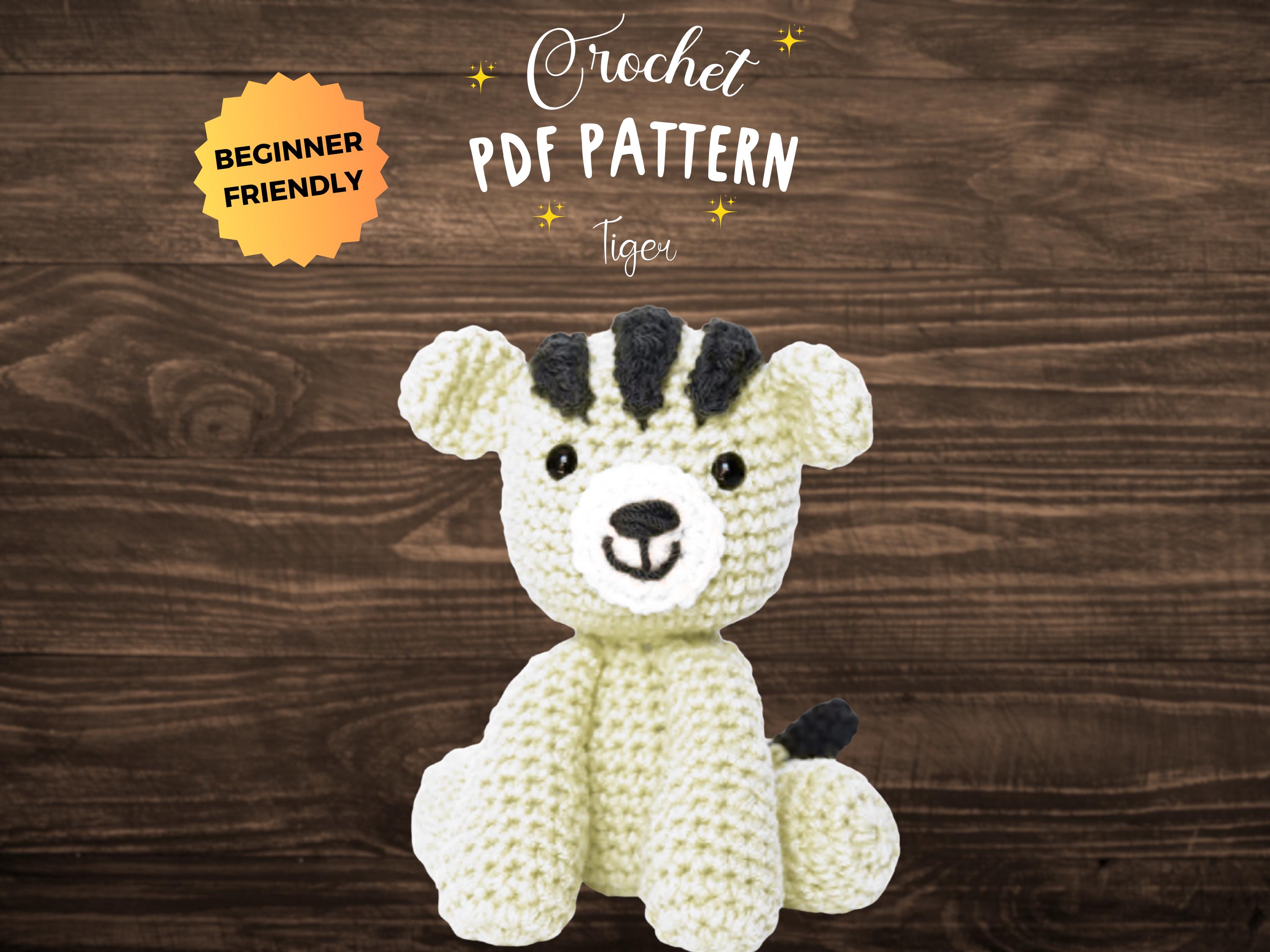 Amigurumi Tiger Crochet Pattern PDF | Beginner-friendly Crochet Animal ...