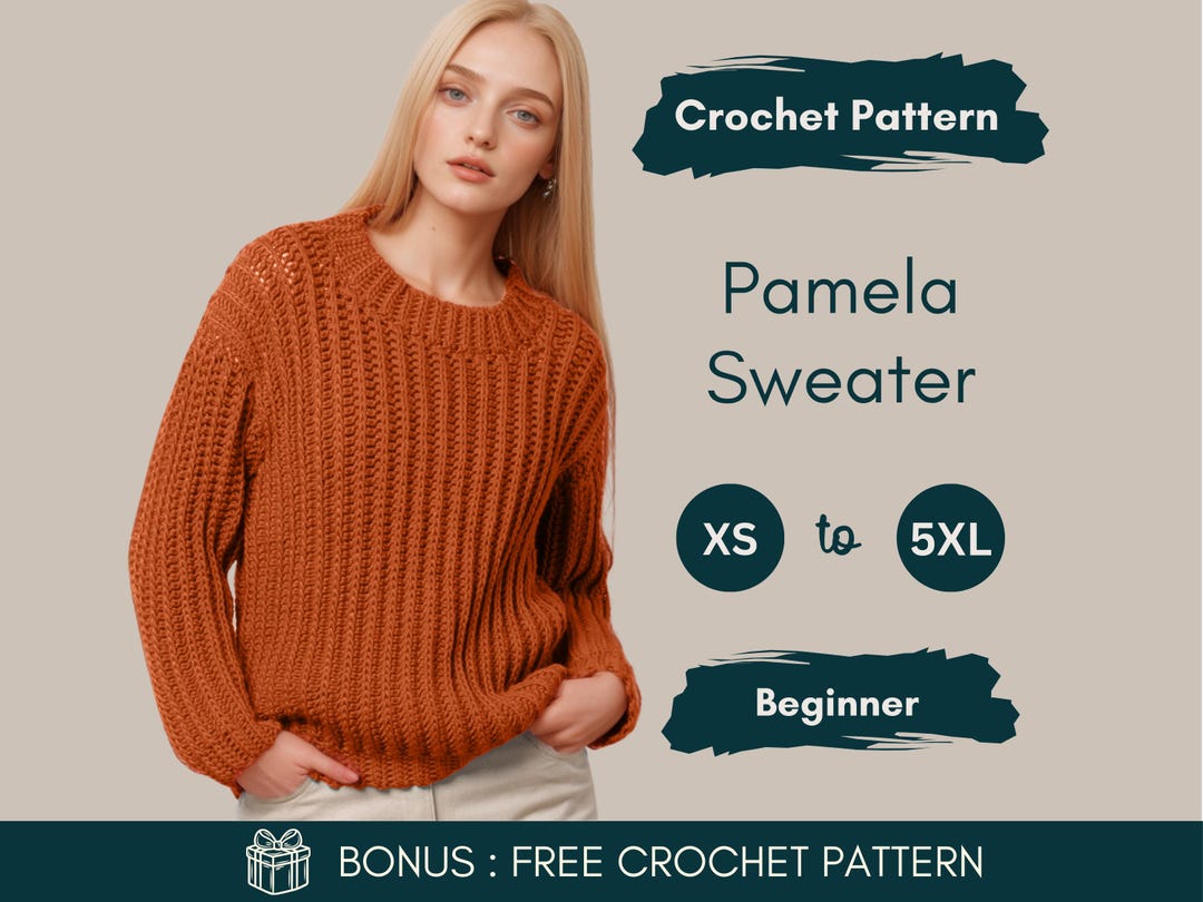 Cozy Pullover Crochet Pattern: Women's Sweater, Beginner Friendly (XS ...