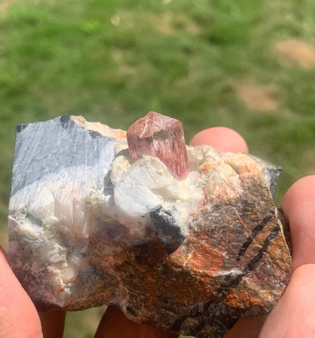 Natural Pink Topaz Mineral Specimen From Katlang Pakistan - Etsy