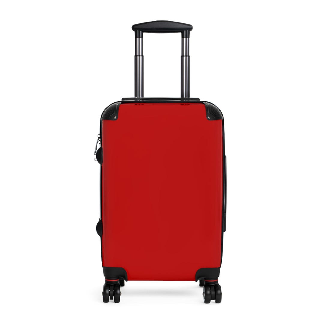 Clamshell Swivel Suitcase 3 Sizes, Ruby Red - Etsy