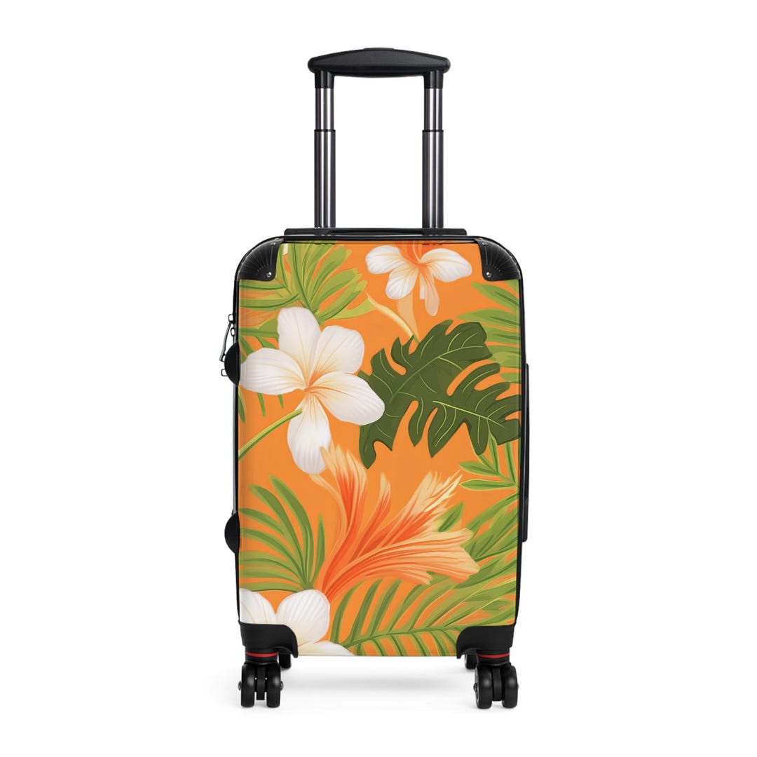Clamshell Swivel Suitcase (3 Sizes, Hawaiian Sherbet) - Etsy