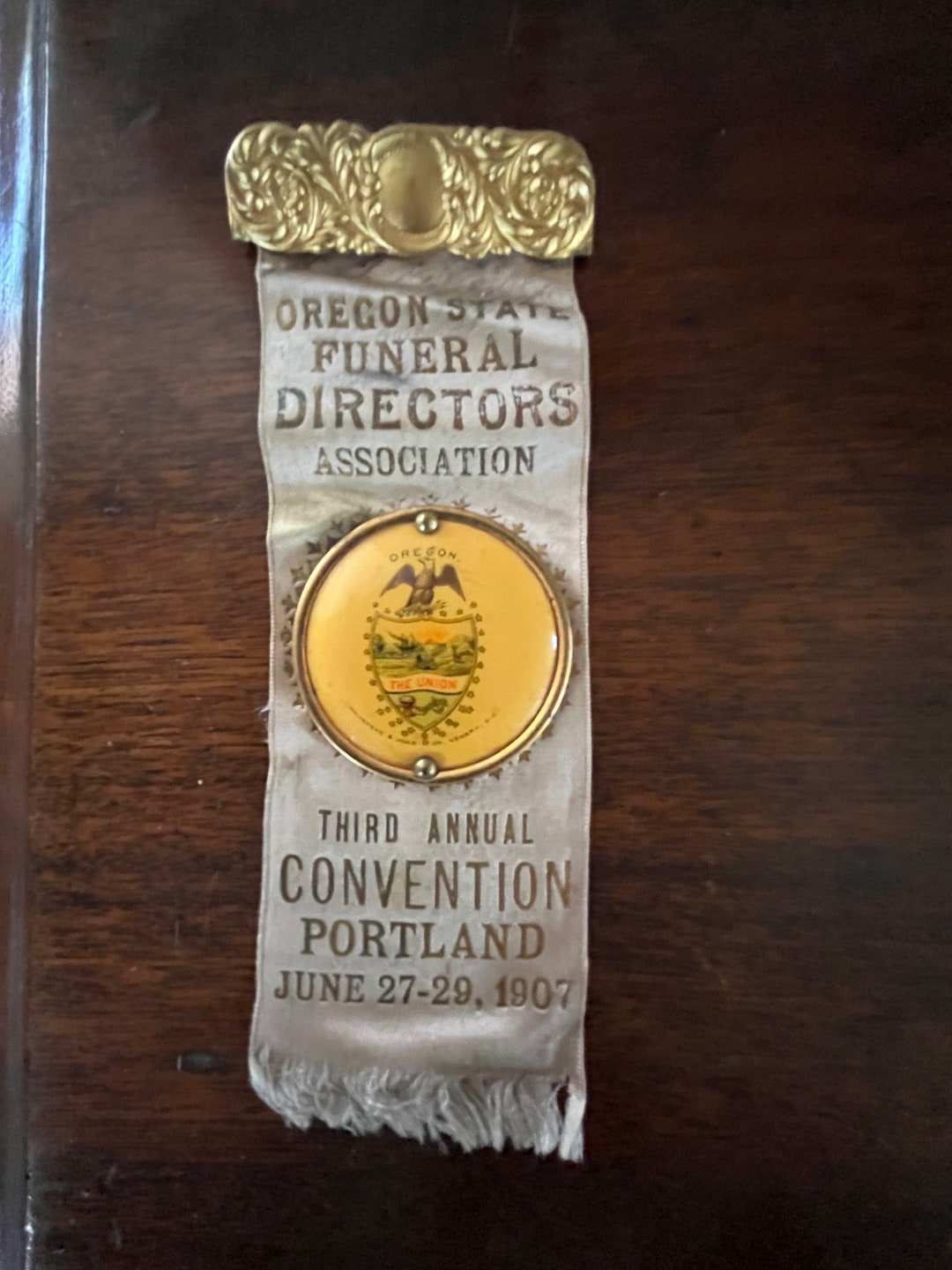 1907 Funeral Directors Convention Ribbon/metal Badge - Etsy