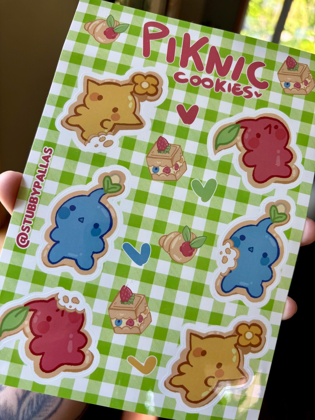 Pikmin Piknic Cookies Sticker Sheet | Matte Vinyl Planner Journal ...