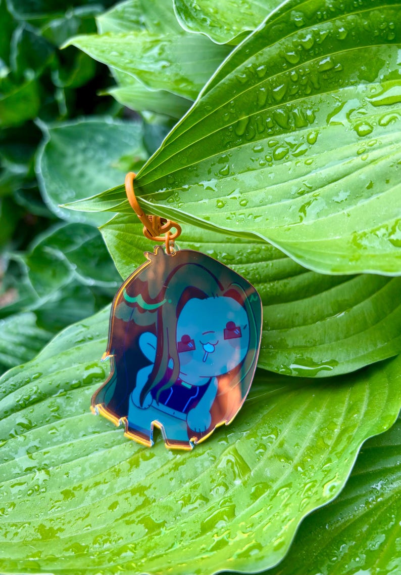 Alien Stage Full Bleed Keychain | Holographic | Anime | Cute Kawaii ...