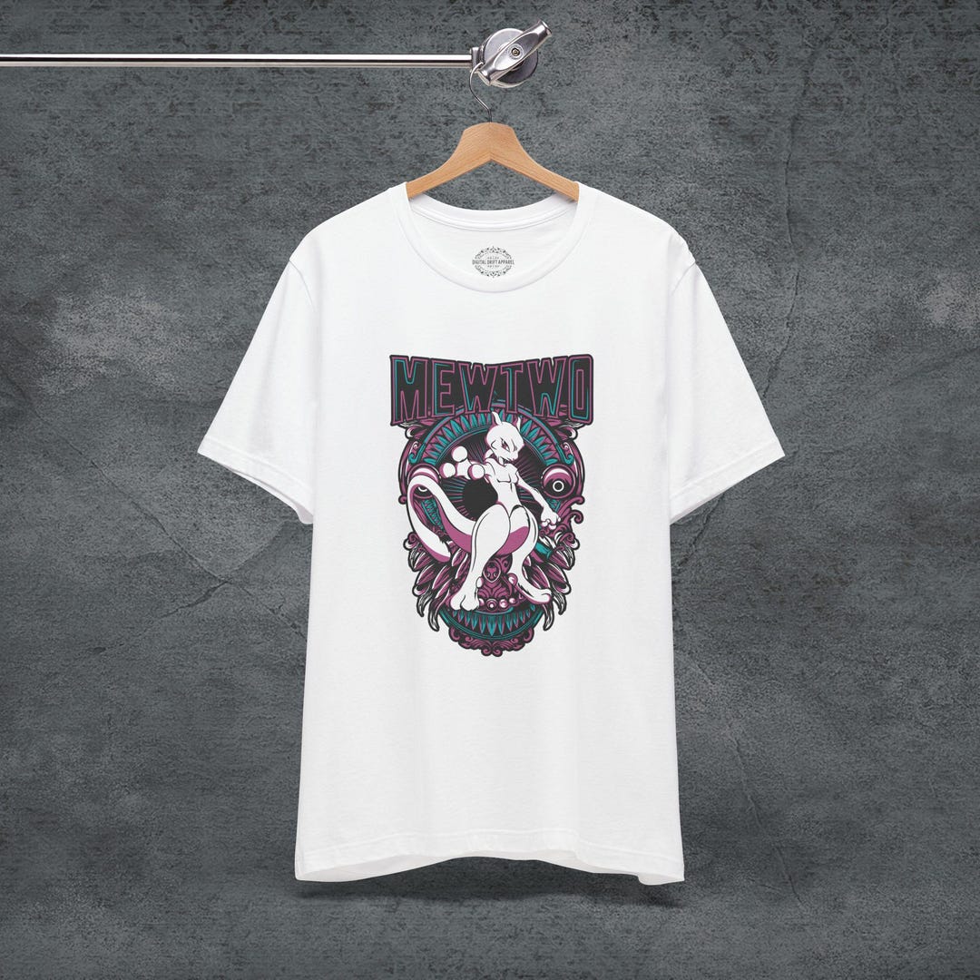 Pokemon Shirt, Mewtwo Shirt, Japan Anime Shirt, PKMN Shirt, Anime Shirt ...