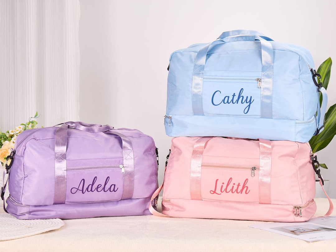Custom Name Duffle Bag , Personalized Weekender Bag, Monogrammed ...
