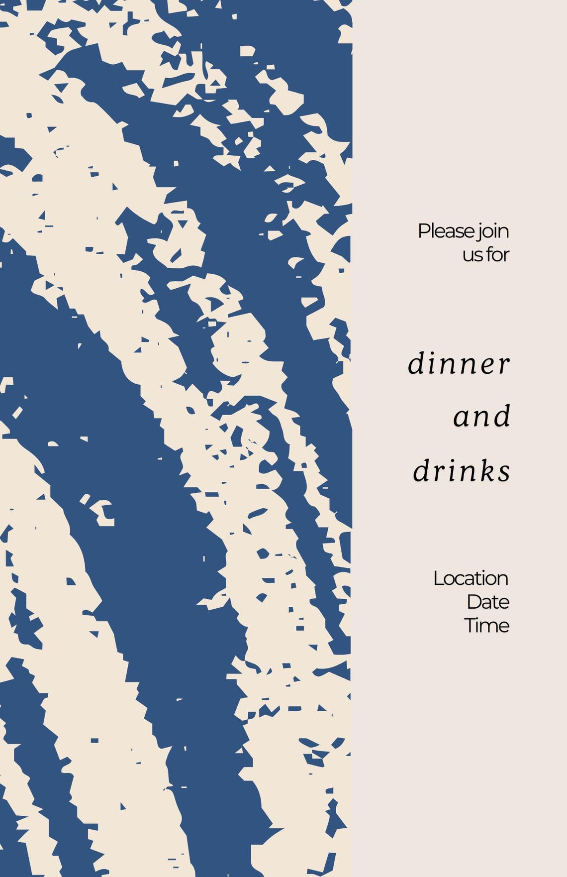 Dinner and Drinks Invitation Template: Anniversary, Birthday (digital ...