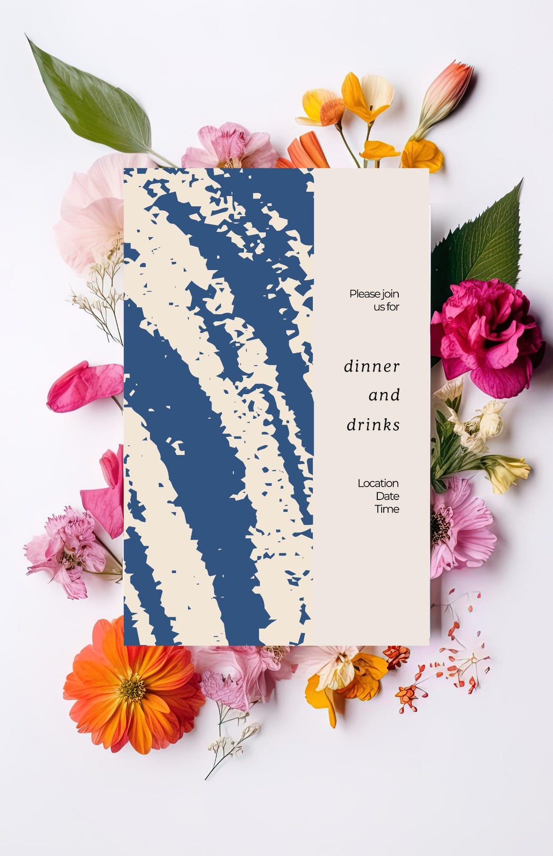 Dinner and Drinks Invitation Template: Anniversary, Birthday (digital ...
