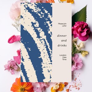 Dinner and Drinks Invitation Template: Anniversary, Birthday (digital ...