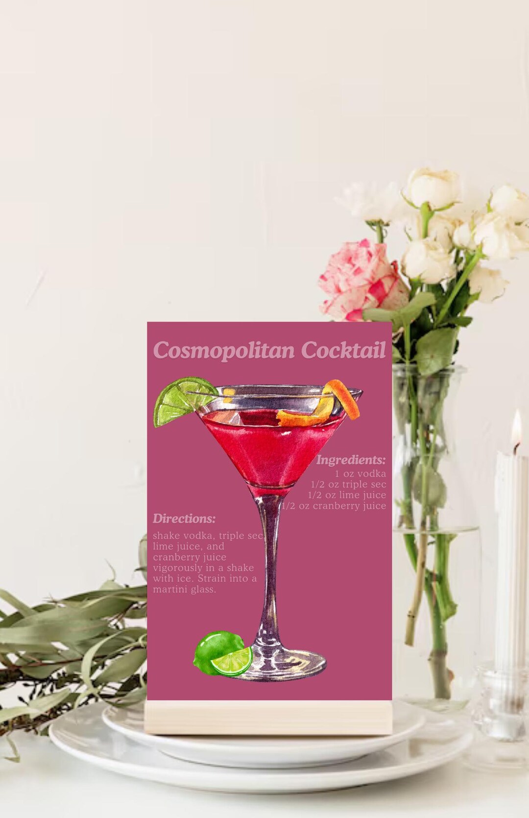 Cosmopolitan Cocktail Ad: Editable Canva Template (digital Download) - Etsy