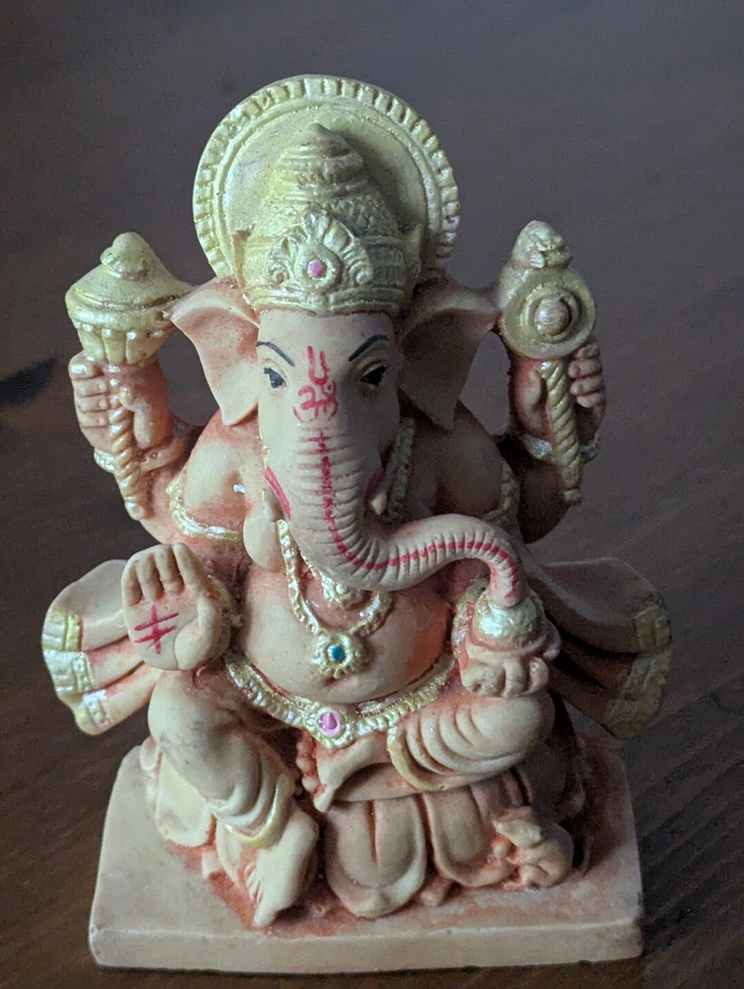 Vintage Almost Antique Rare Lord Ganesha Hand Carved Indian Stone ...
