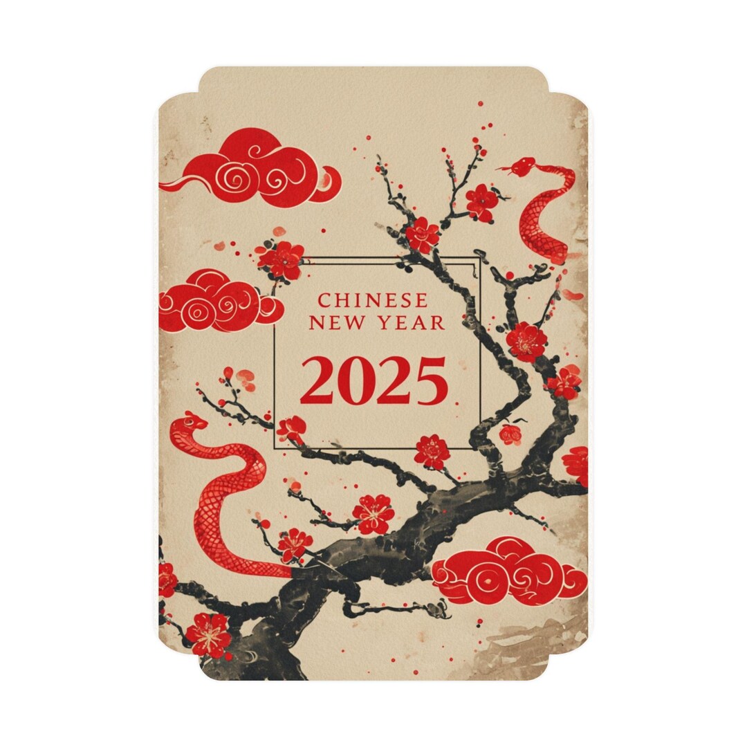 Chinese New Year Postcards 2025 Celebration, Festive Greetings for ...