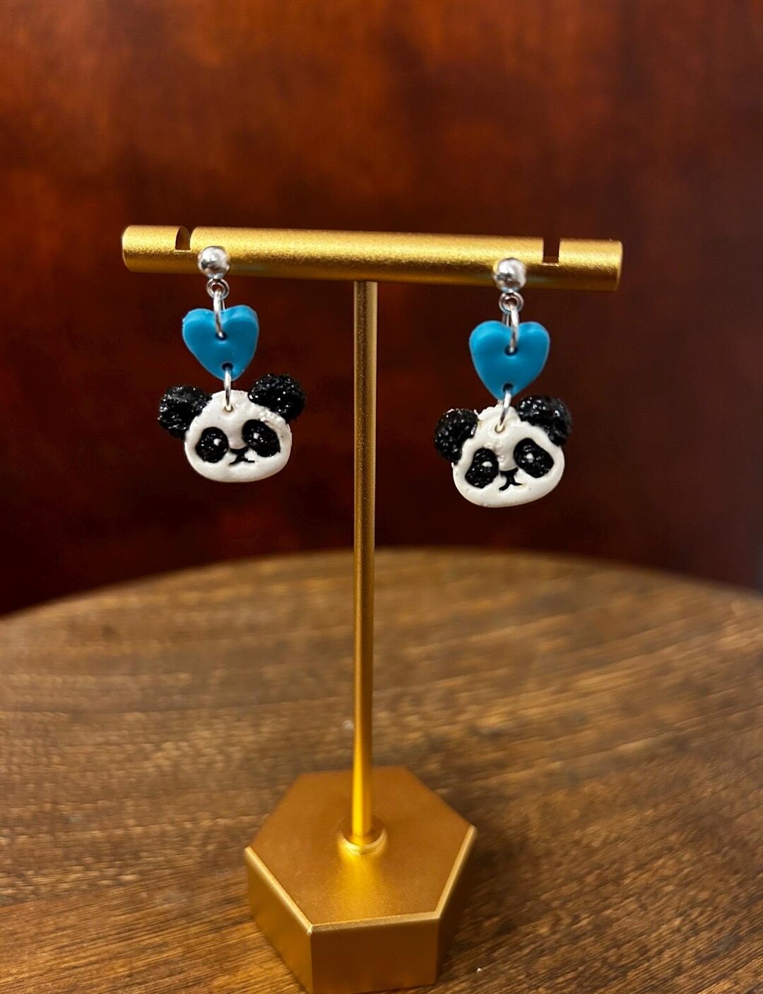 Panda Earrings School Mascot Earrings Polymer Clay Earrings Teacher ...
