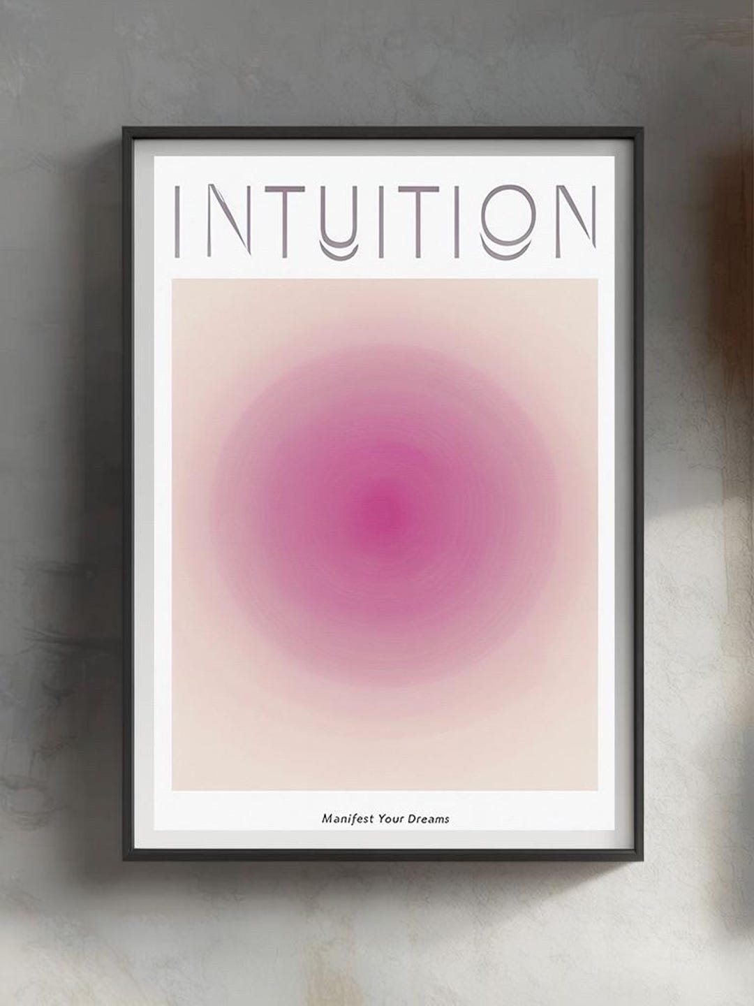 Manifesting|vertical Poster, Aesthetic Wall Decor With Wellness Quote ...
