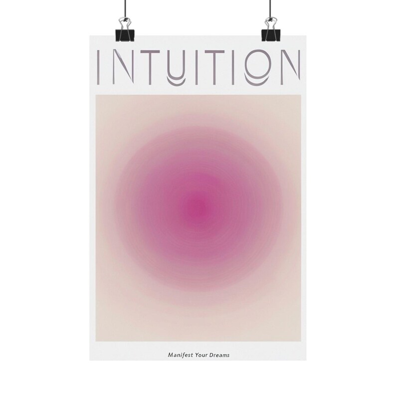 Manifesting|vertical Poster, Aesthetic Wall Decor With Wellness Quote ...