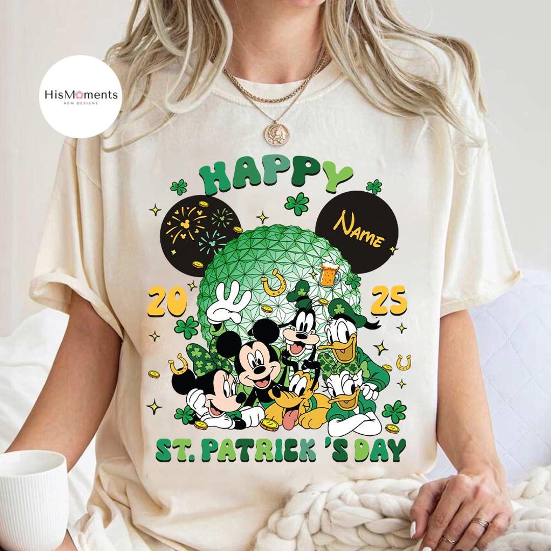 Epcot Center Mickey and Friends St Patrick's Day Shirts, St Paddy ...