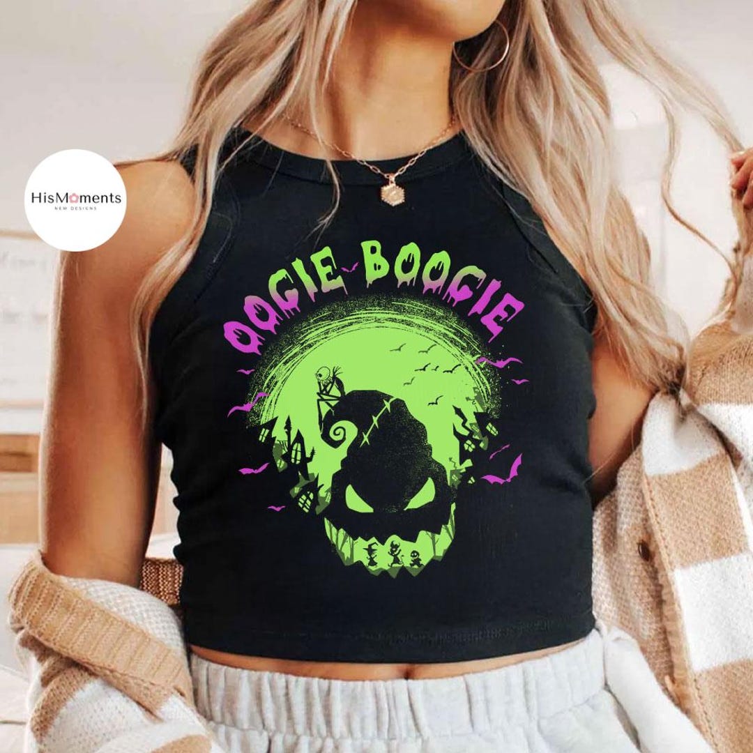 Boogie Man Crop Tank Baby Tee, Halloween Boogie T-shirt, the Nightmare ...