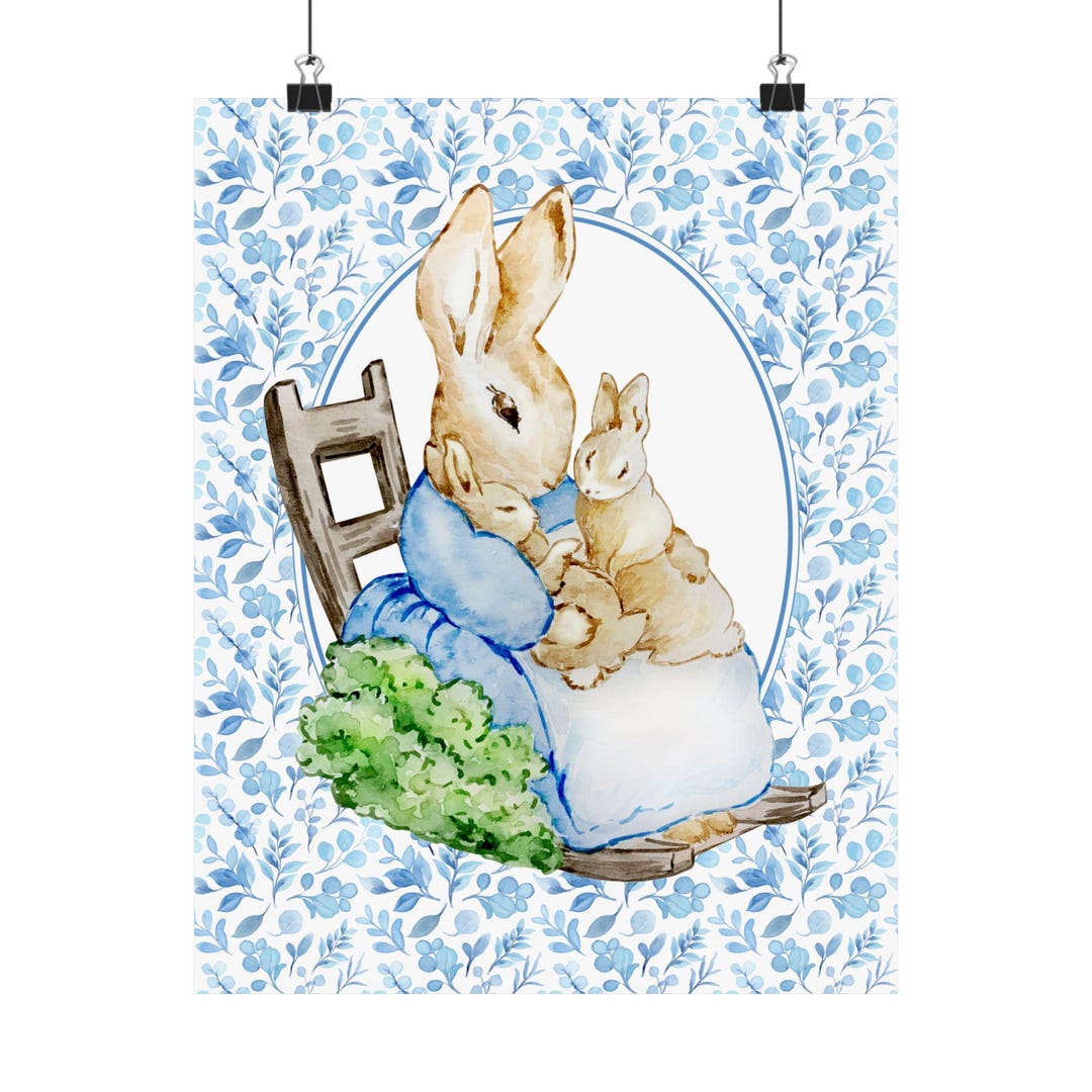 Peter Rabbit Poster of Mrs Josephine Rabbit Rocking Flopsy & Peter ...