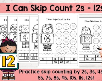 Skip Counting to 1000 Worksheets, Printable Activity Book, Homeschool ...