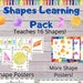 Shapes Learning Printable Pack Montessori Inspired Centers for Home ...