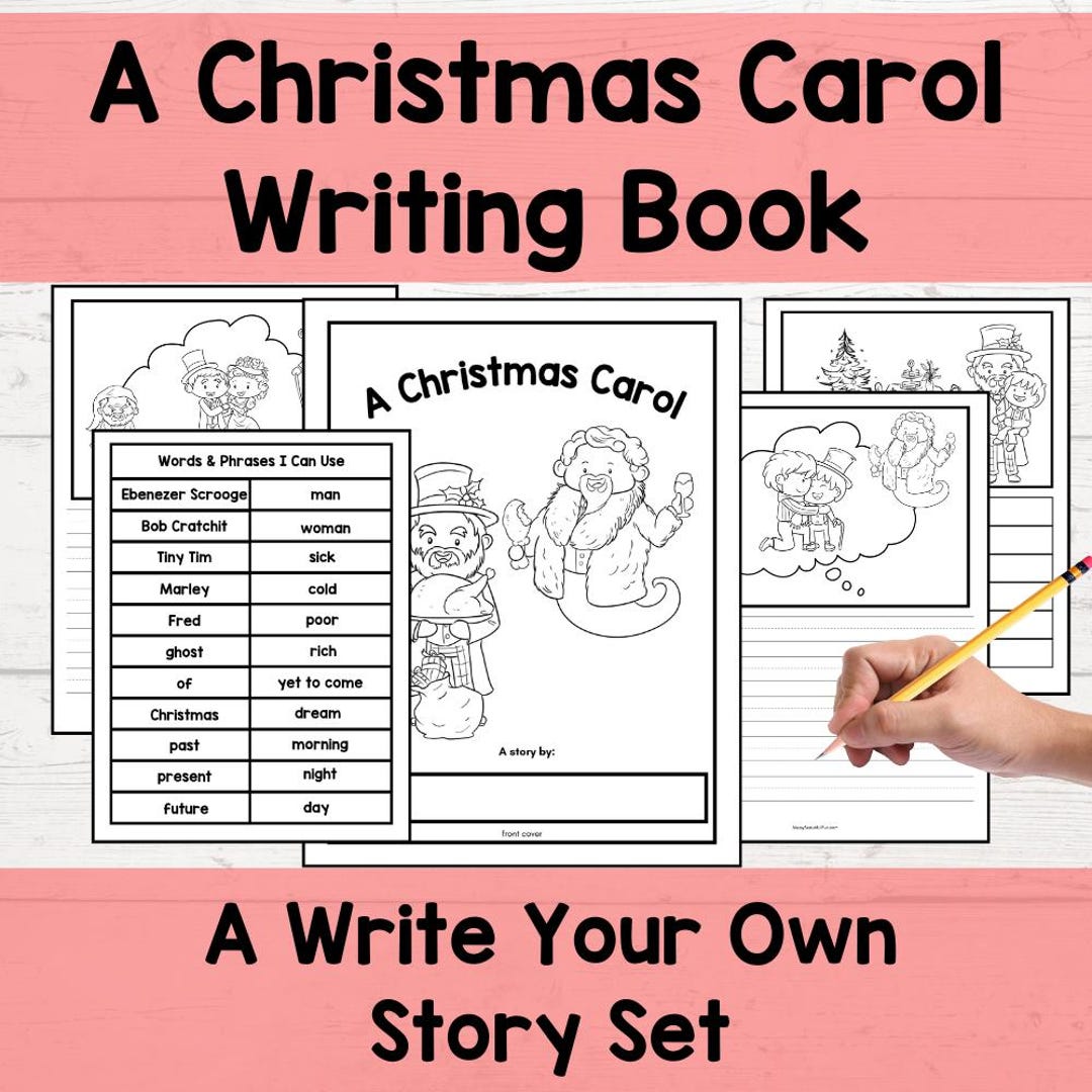 A Christmas Carol Story Writing Set for Beginner Writers Homeschool No ...