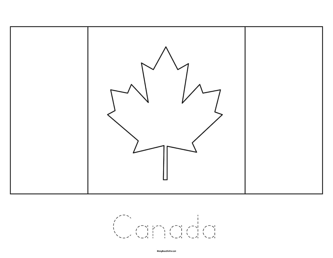 Flags of Canada and Provinces Coloring Pages, Plus Design Your Own Flag ...