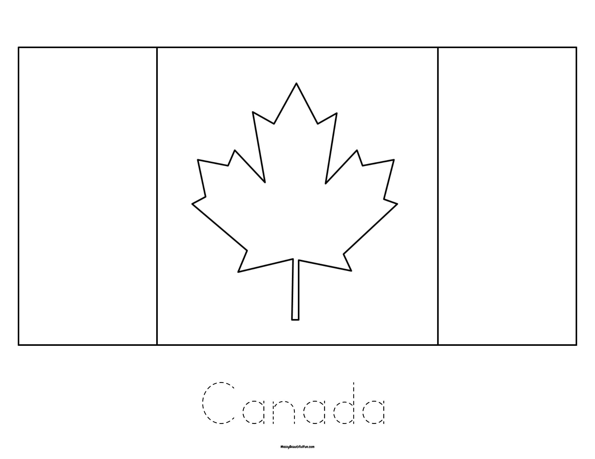 Flags of Canada and Provinces Coloring Pages, Plus Design Your Own Flag ...